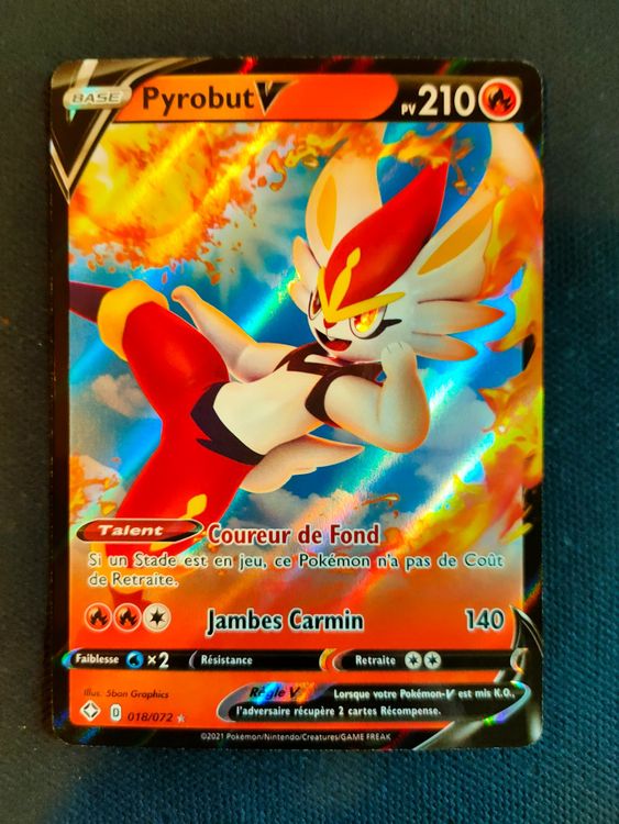 Carte Pokemon Pyrobut V Destinées Radieuses Français Fr Rare | Kaufen ...