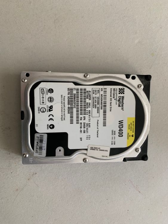 Western Digital WD400, 40GB HDD, IDE - Vintage Rarität! (Defekt) in ...