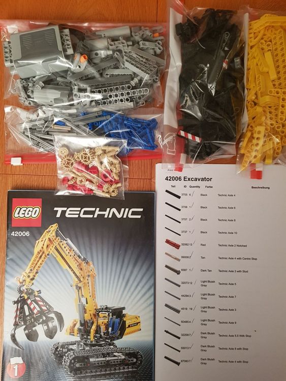 Lego Technic 42006 Greifbagger zerlegt & komplett | Kaufen auf Ricardo