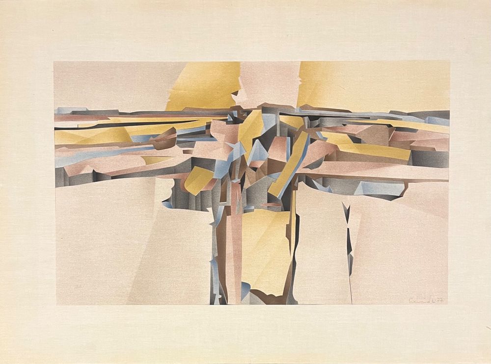 Moderne Abstrakte Mischtechnik Unleserlich Signiert (Gebraucht) in Hochdorf für CHF 10 – mit ...