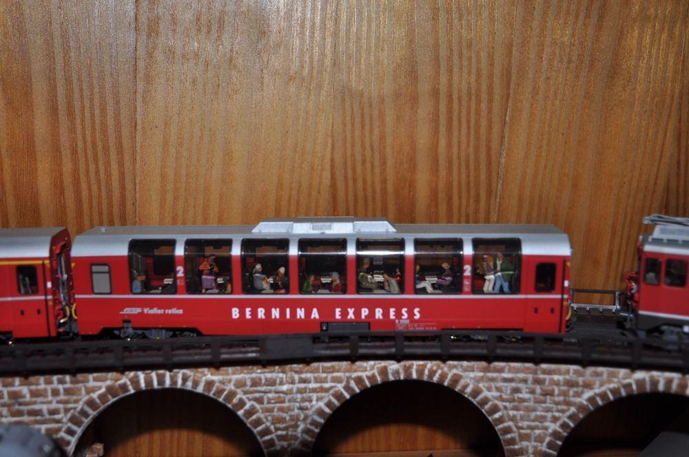 RhB - Bemo HOm – 4 voitures panoramique "Bernina Express" | Kaufen auf Ricardo