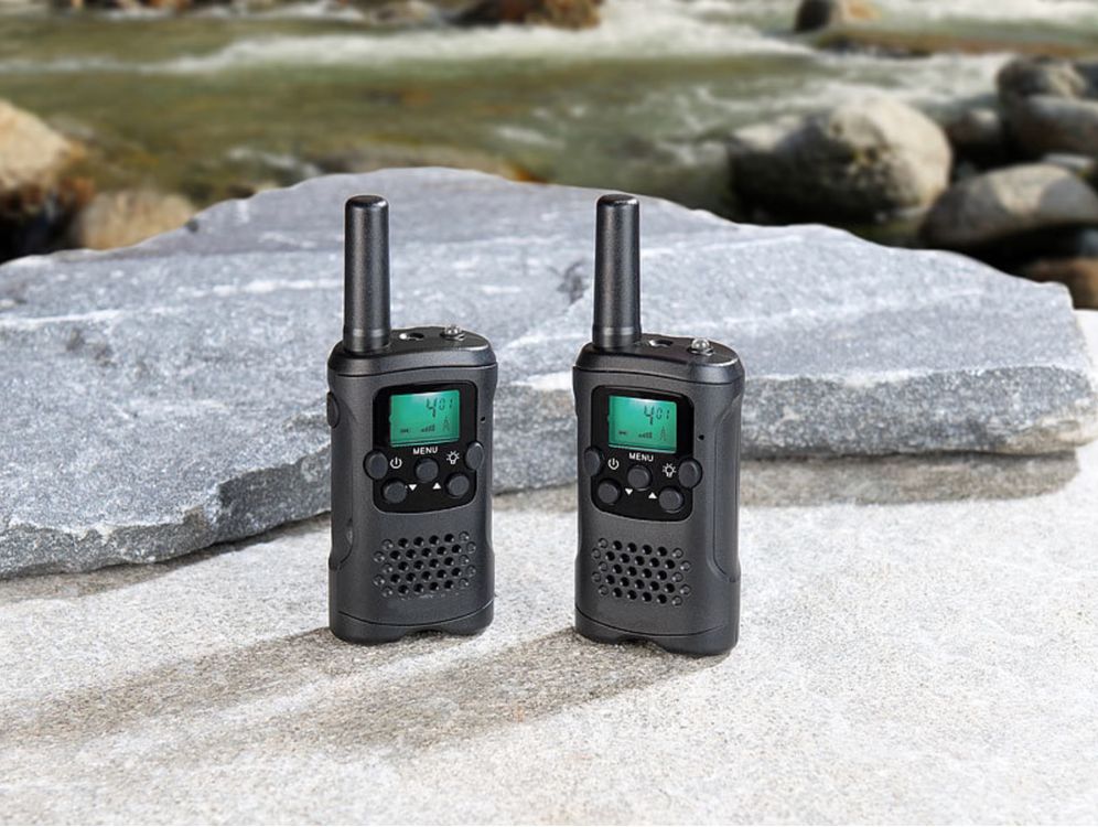 Walki Talki: 4er-Set PMR-Funkgeräte mit VOX, bis 10 km (Neu und ...