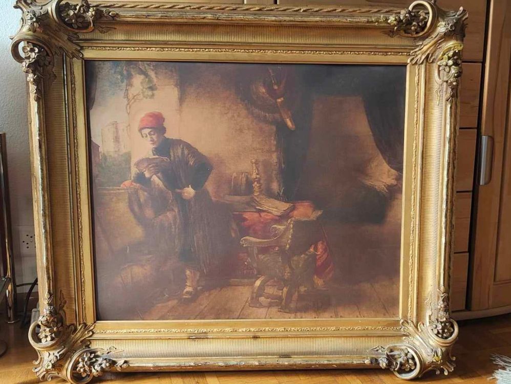 Gemälde Rembrandt : Der Student ÖL Druck Bild / Gemälde (Gebraucht) in ...