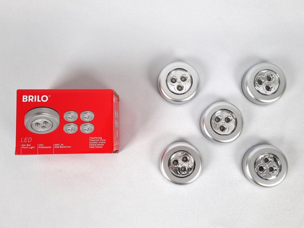 BRILO 5er Set LED Push Light (Neu (gemäss Beschreibung)) in Beinwil am ...