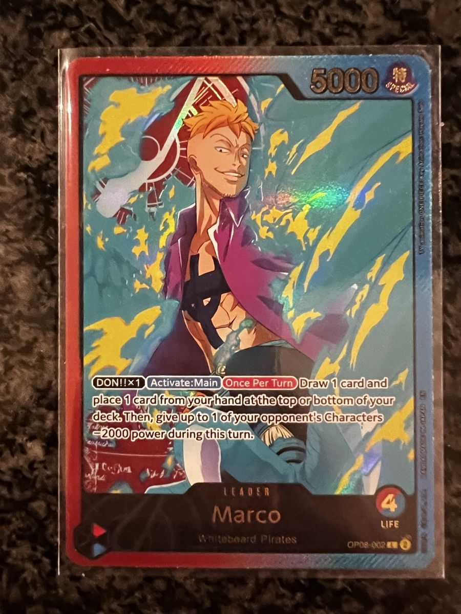 One Piece EB02 Marco Gold Text SP EN PSA POP 8 (Neu (gemäss ...