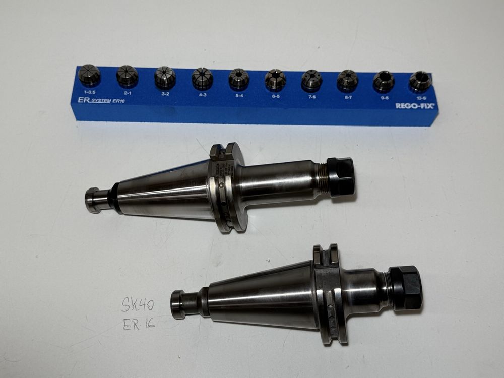 SK40 - ER16 Spannzangenaufnahmen Spannzangensatz (Gebraucht) in Boswil für CHF 150 – mit ...