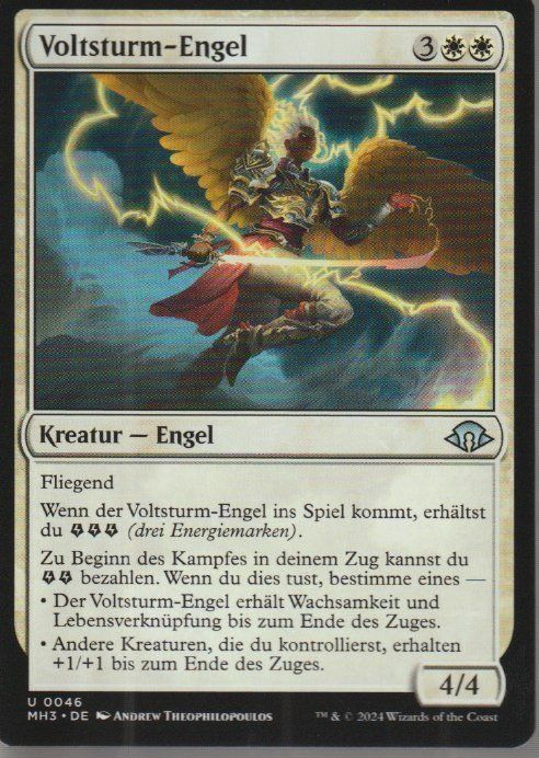 TCG Magic The Gathering MTG MH3 0046 Voltsturm-Engel (Neu (gemäss ...