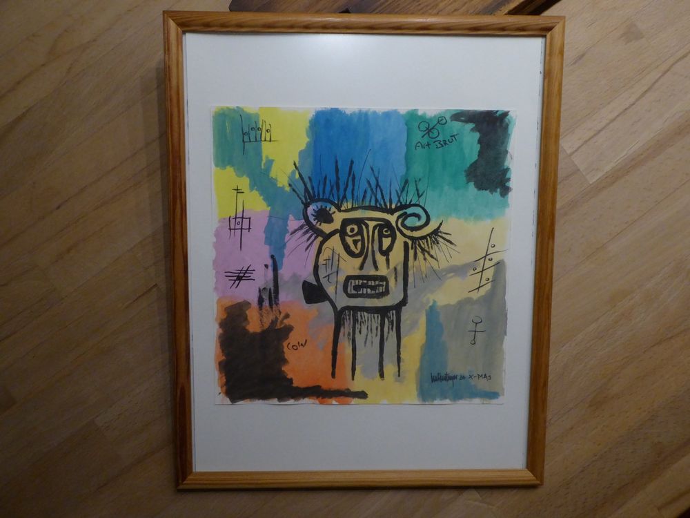 Swiss Art Brut Kunst - Hund, Kuh? - Signiert | Kaufen auf Ricardo