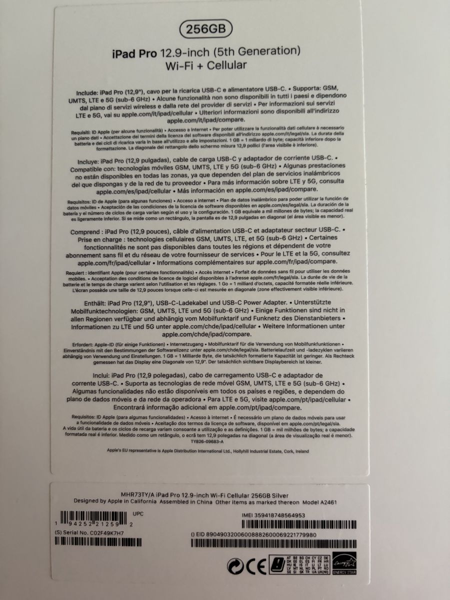 iPad Pro 12.9" 256GB 5ème gén. avec Magic Keyboard! (Neuf (Voir ...