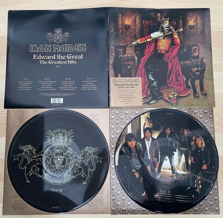 Iron Maiden Edward The Great Vinyl Picture Disc 1s Press RAR | Kaufen ...
