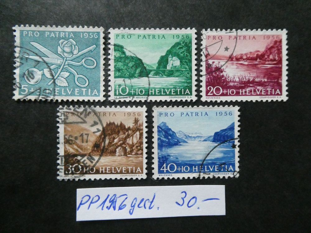 Pro Patria 1956 gestempelt (Gebraucht) in Lausen für CHF 4.5 – mit Lieferung auf Ricardo kaufen