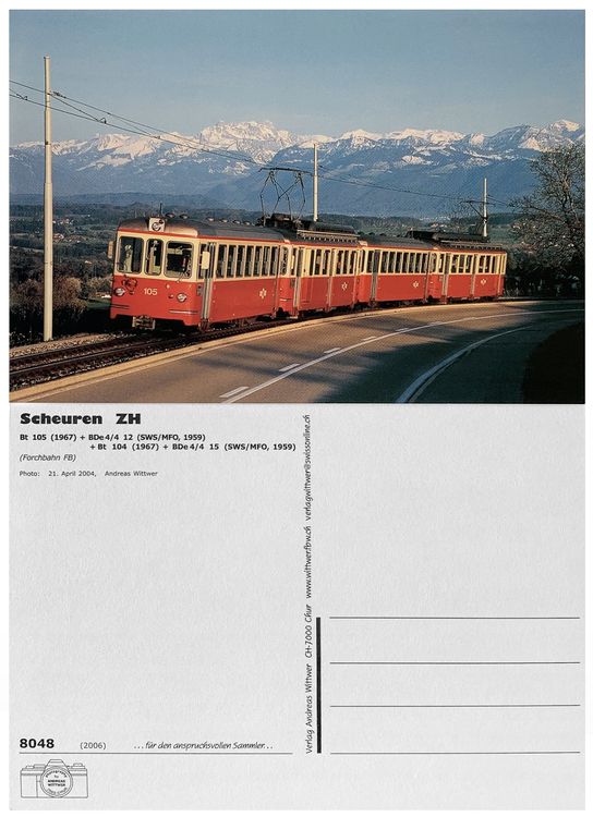 Scheuren Forch Maur Zürich Bahn FB Forchbahn Bahn Bt+BDe 4/4 | Kaufen auf Ricardo