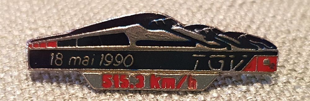 B131 - Pin TGV Zug Train 515.3 km/h. (Gebraucht) in Reinach BL für CHF 2 – mit Lieferung auf ...