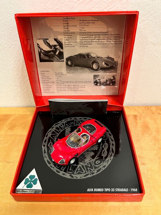 Alfa Romeo Tipo 33 Stradale 1:43 Special Box (Neu und originalverpackt ...