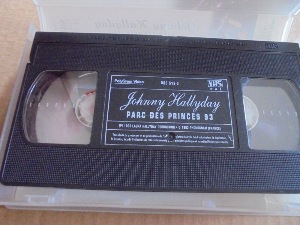 Johnny Hallyday " Parc des Princes 1993 " VHS France 1993 (Gebraucht) in Crissier für CHF 10 ...