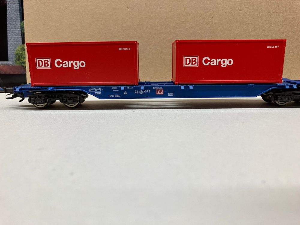 Roco 47103 Doppeltragwagen Sggmrs 715 der DB-AG, H0 WS (Gebraucht) in ...