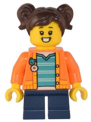 Lego City - Madison (Maddy) - Orange Jacket (cty1503) | Kaufen auf Ricardo