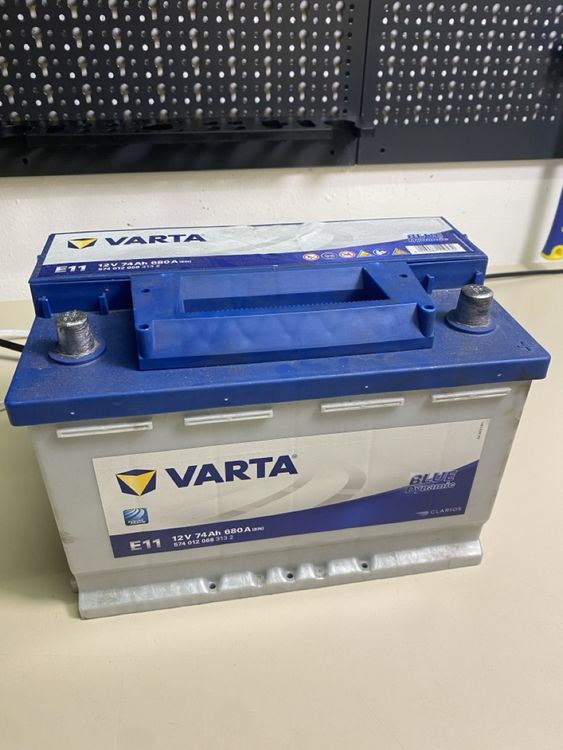 Varta 12V 74Ah 680A E11 Blue Dynamic (Gebraucht) in Wuppenau für CHF 40 – nur Abholung auf ...