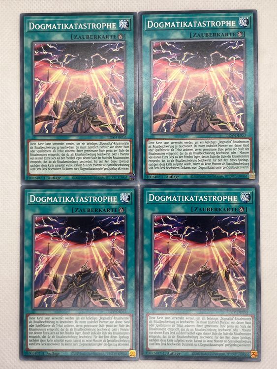 Yu-Gi-Oh! Dogmatikatastrophe - 4 Karten - Top Zustand! (Gebraucht) in ...