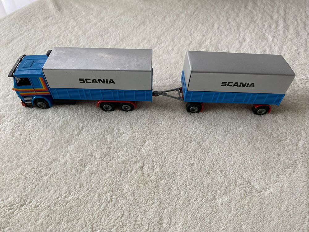 Scania 142 H V8 LKW mit Anhänger Werksmodell Tekno 1:50 (Neu (gemäss ...