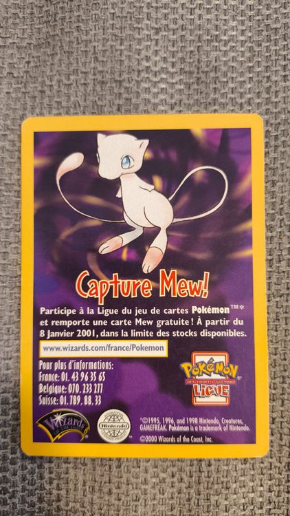 Rare: Pokémon Wizards Capture Mew Ligue 2000 FR dès 1.- (D'occasion) à ...