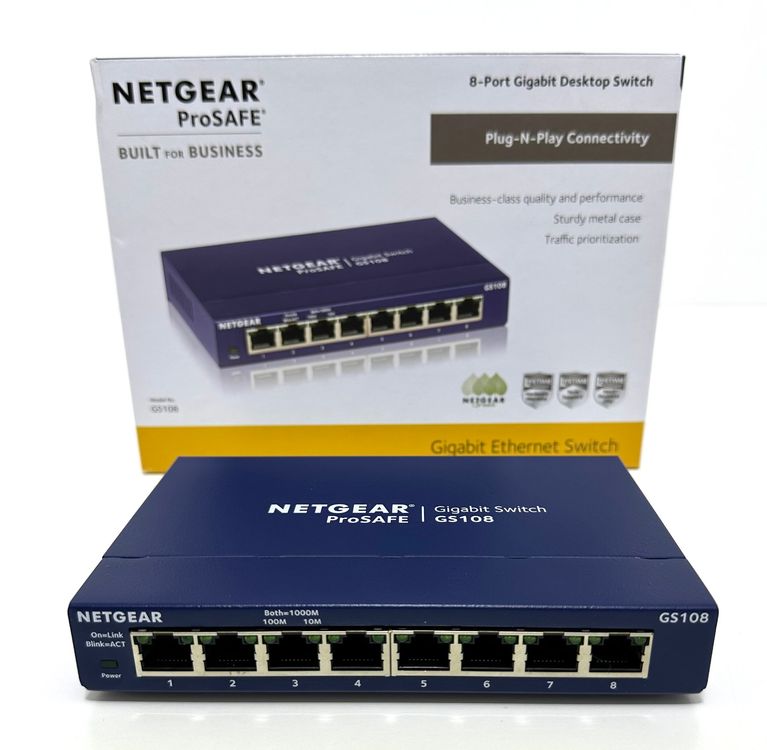 Netgear GS108 8-Port Gigabit Switch | Kaufen auf Ricardo