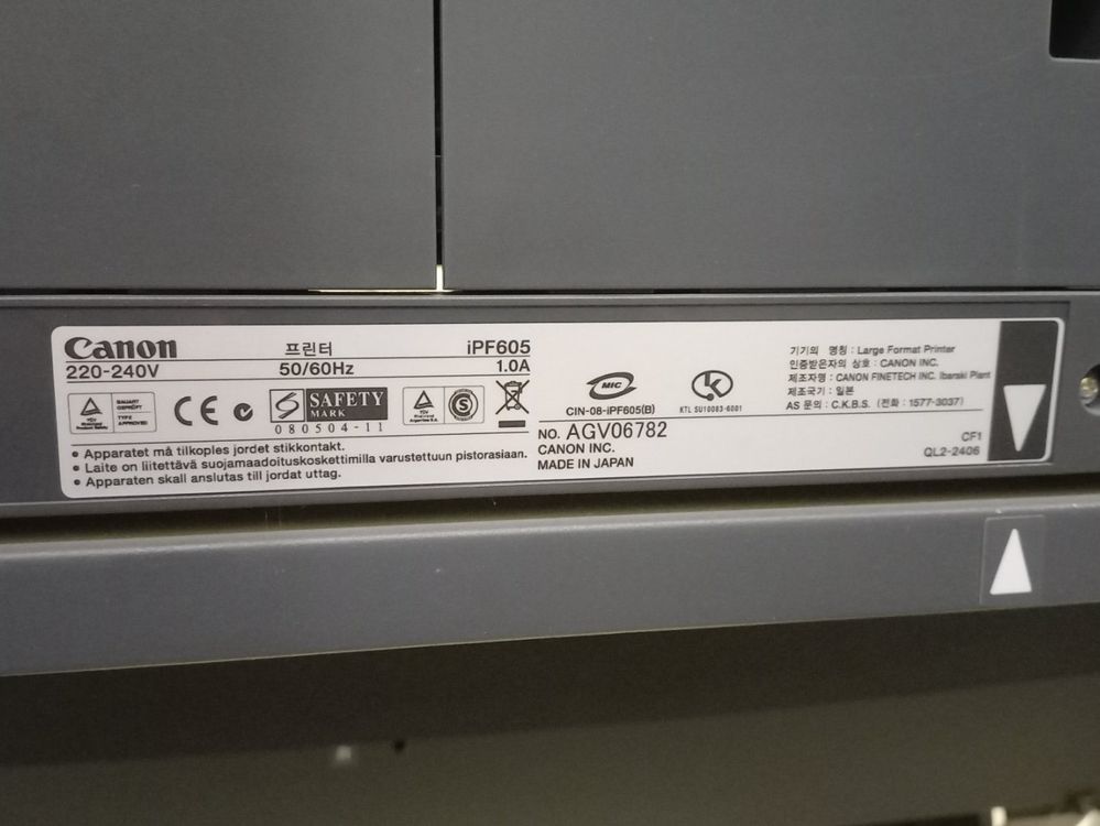Canon IPF 605 A1 Plotter (Gebraucht) in Mettmenstetten für CHF 500 ...