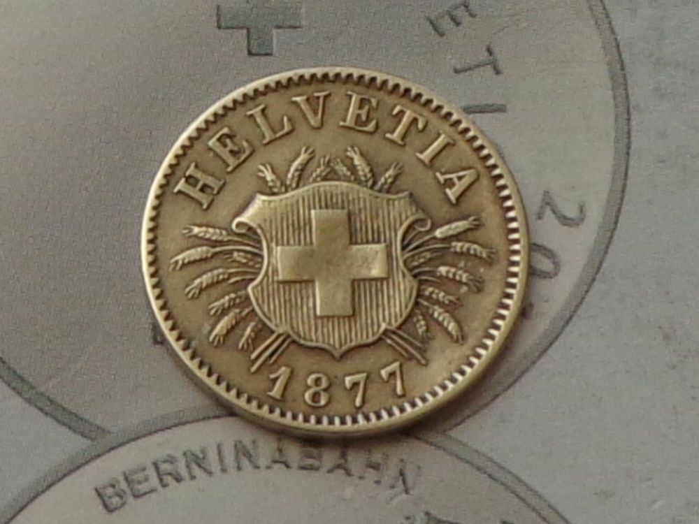 5 cts 1877 Belle Pièce RARE (billon) (Gebraucht) in Pully für CHF 106 – mit Lieferung auf ...