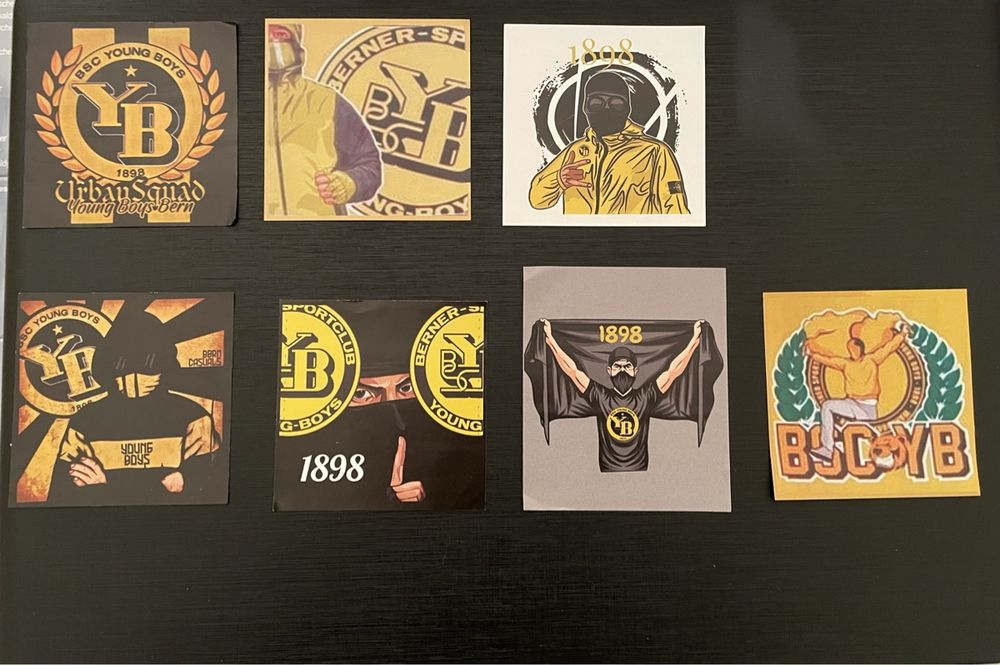 50 Stickers (autocollants, Aufkleber)YB à choix | Kaufen auf Ricardo