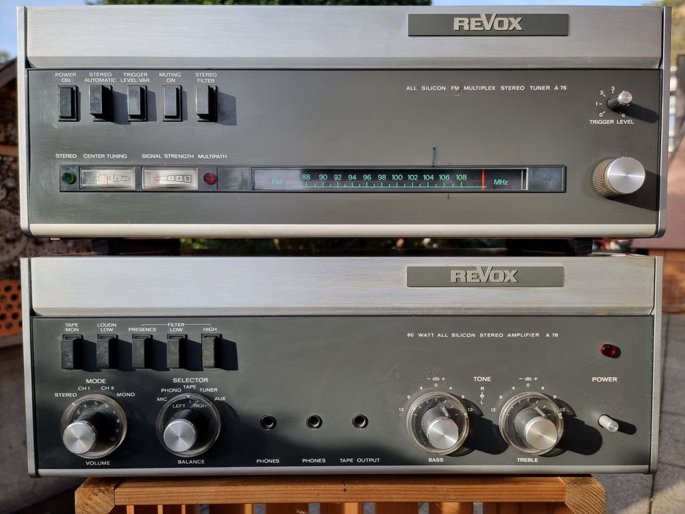 Revox Set (Tuner A76 und Verstärker A78 (Gebraucht) in Liestal für CHF 102 – nur Abholung auf ...