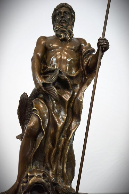 MÄCHTIGE BRONZE SKULPTUR FIGUR POSEIDON griech. MYTHOLOGIE (Gebraucht) in Vettweiß für CHF 176 ...