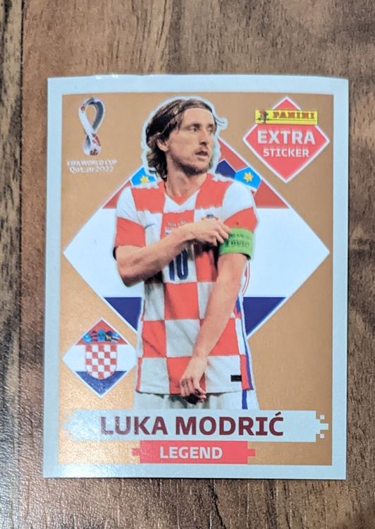 Panini Extra Sticker FIFA WM 2022 Luka Modric Bronze | Acheter sur Ricardo