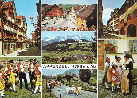 APPENZELL Sennen, Frauen in Tracht, Alpabfahrt, Kühe, Ziegen (Gebraucht) in Jona für CHF 5.9 ...