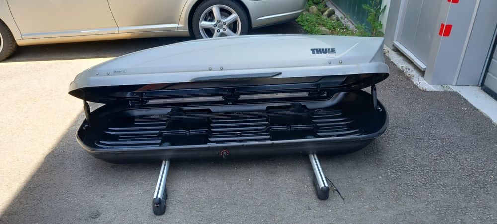 Dachbox Thule XL mit verstellbarem Dachträger | Kaufen auf Ricardo