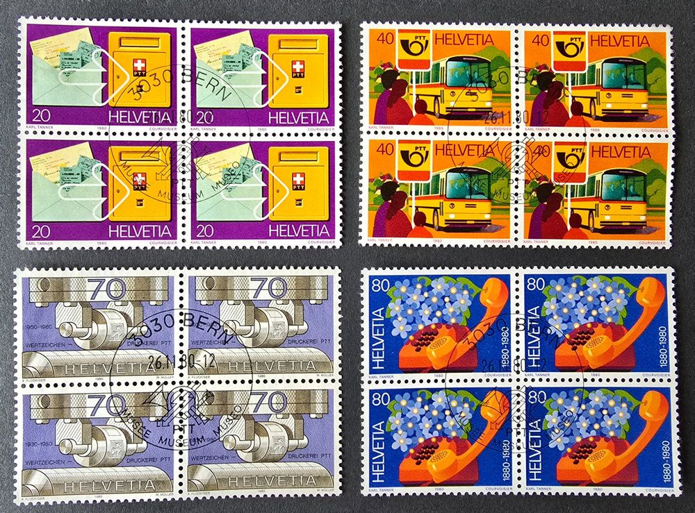 Sonderpostmarken "PTT-Serie"/ Stempel PTT Museum (1990) (Neu (gemäss Beschreibung)) in Hittnau ...