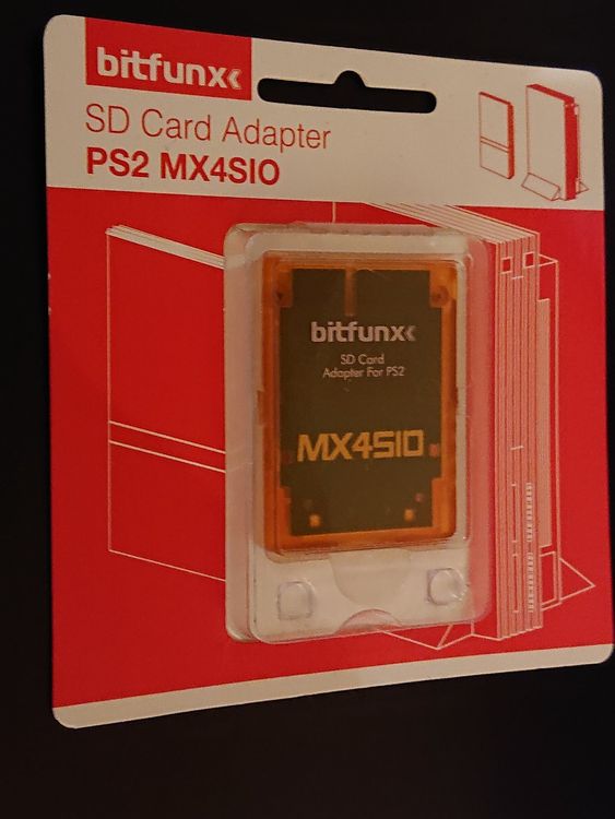 NEU - bitfunx PlayStation 2 PS2 micro SD Card Adapter Orange (Neu und ...