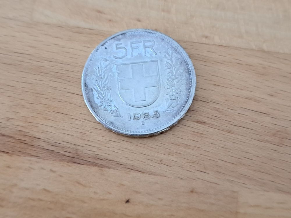 Silbermünze 5 Franken 1965 (Gebraucht) in Glashütten für CHF 7.5 – mit Lieferung auf Ricardo kaufen