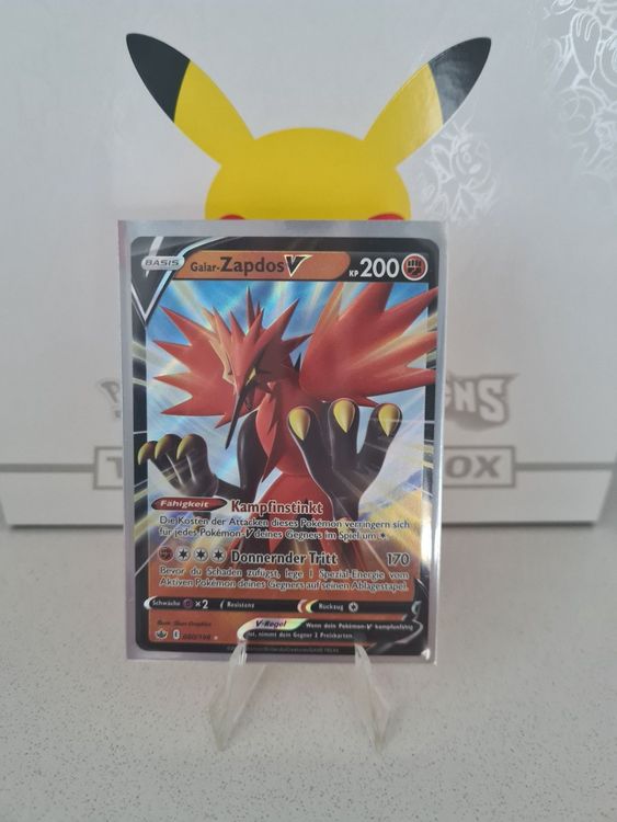 Pokemonkarte Galar-Zapdos V (Neu (gemäss Beschreibung)) in Obergösgen ...