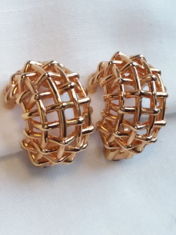 Vintage goldige schicke Top Ohrclips | Kaufen auf Ricardo