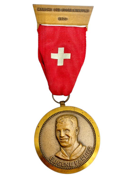 Médaille EUGENE PARLIER 1954 gardien equipe nationale suisse (D ...