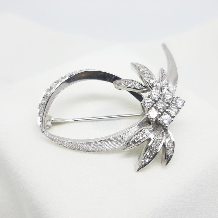 Spilla oro bianco e diamanti (Neu und originalverpackt) in Grancia für ...