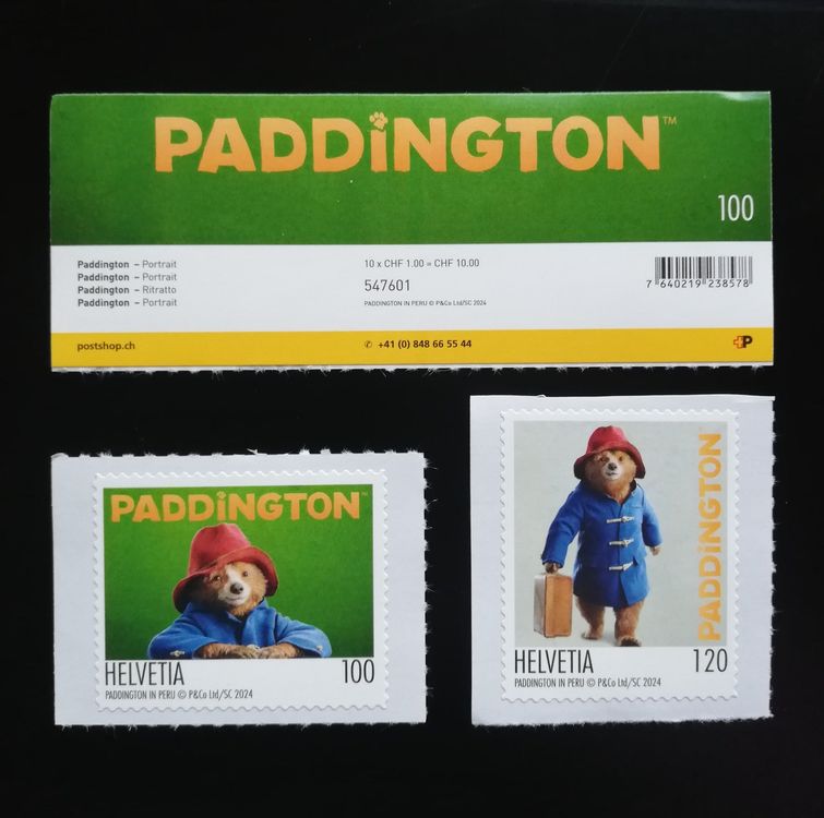 Schweiz Serie Sondermarken Paddington, 2024 ** (Neu (gemäss Beschreibung)) in Gümligen für CHF 6 ...