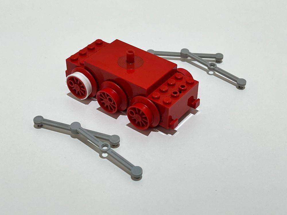 Lego 12V roter Motor inkl. Koppelstangen. Läuft tip top! (Gebraucht) in ...
