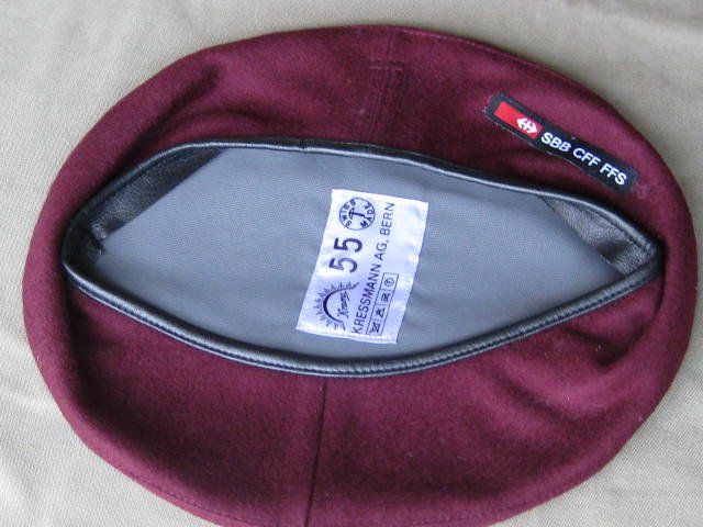 Béret Gr. 55 Assistant train CFF ancienne ordonnance. (Gebraucht) in ...