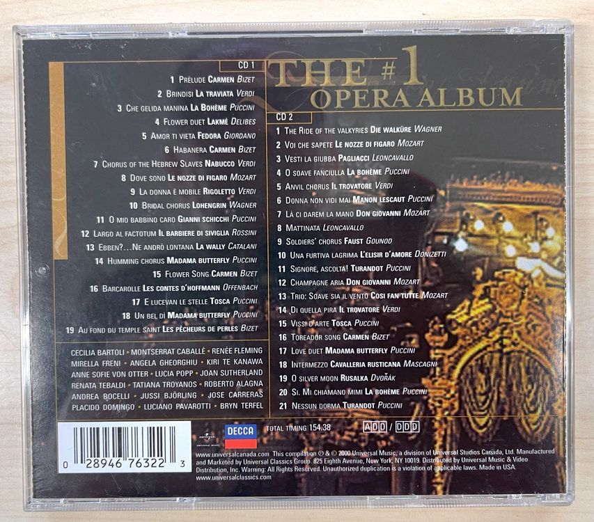 The - 1 Opera Album - CD (Gebraucht) in Oftringen für CHF 5 – mit ...
