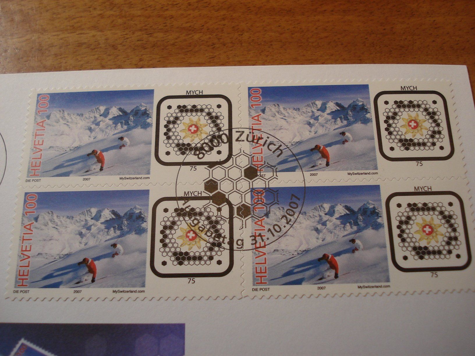 FDC 2007, Link ins Internet, Einzel + 4erblock, 2 Belege (Gebraucht) in ...