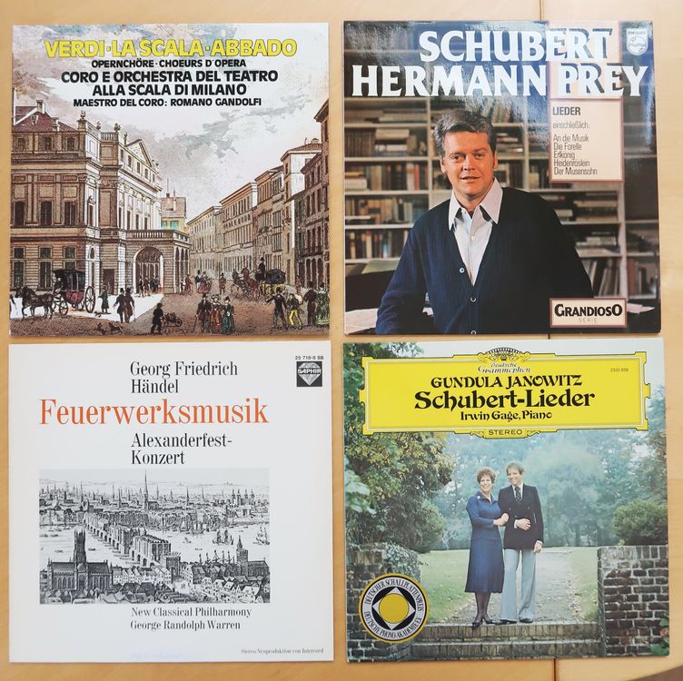 SCHUBERT / VERDI / HÄNDEL (Total 4 LP's in Top Zustand) (Gebraucht) in ...