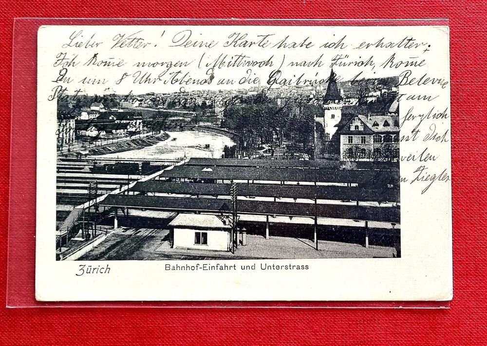Zürich - Bahnhof Einfahrt und Unterstrass - 1905 (Gebraucht) in Rothrist für CHF 28 – mit ...