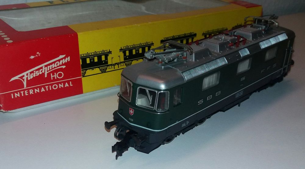 Fleischmann 4340 HO -Re 4/4 S/BB grün - analog - Gleichstrom (Gebraucht ...