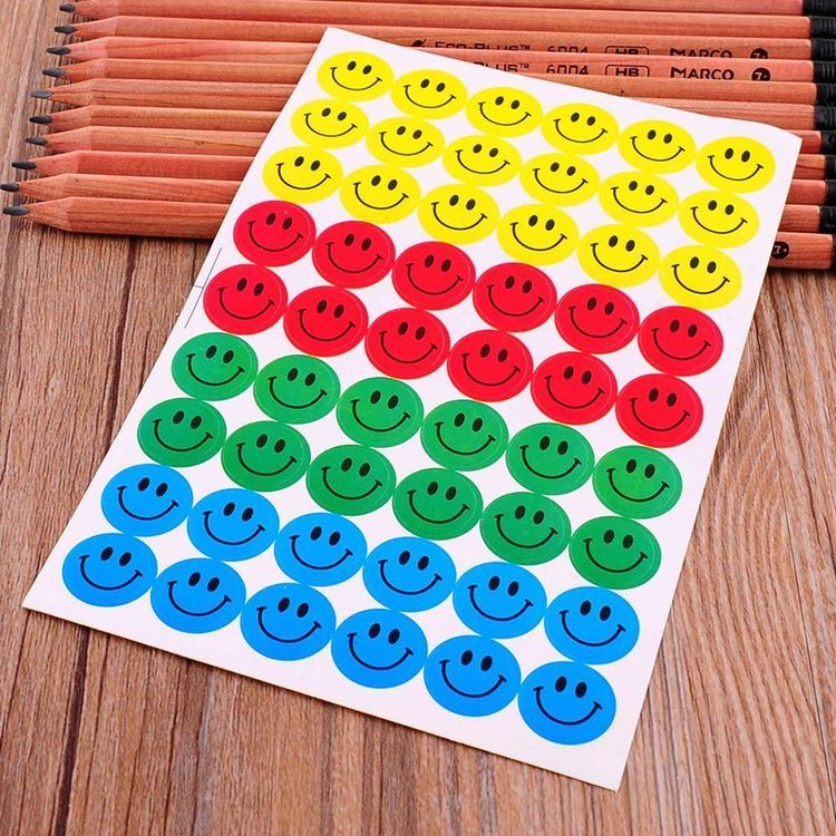 540 SMILEY STICKER / LOB - AUFKLEBER (Neu und originalverpackt) in für ...